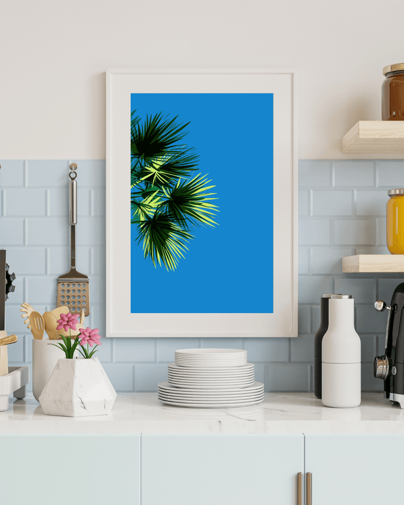 Blue Palm Print (various sizes) – PRIOR SHOP